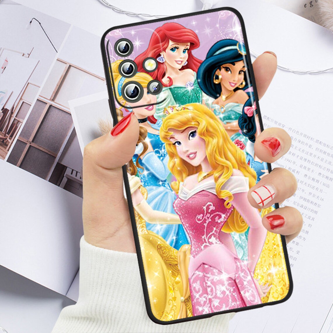 Cute Princess Protective Cases for iPhone & Samsung S24 S23 S22 S21 A25 ...