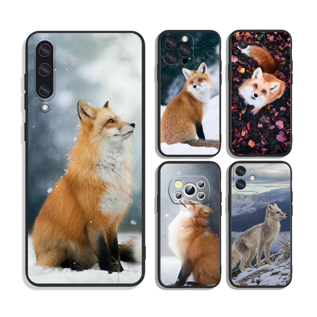 Cute Fox Protective Cases for iPhone & Samsung S24 S23 S22 S21 A25 A15 ...