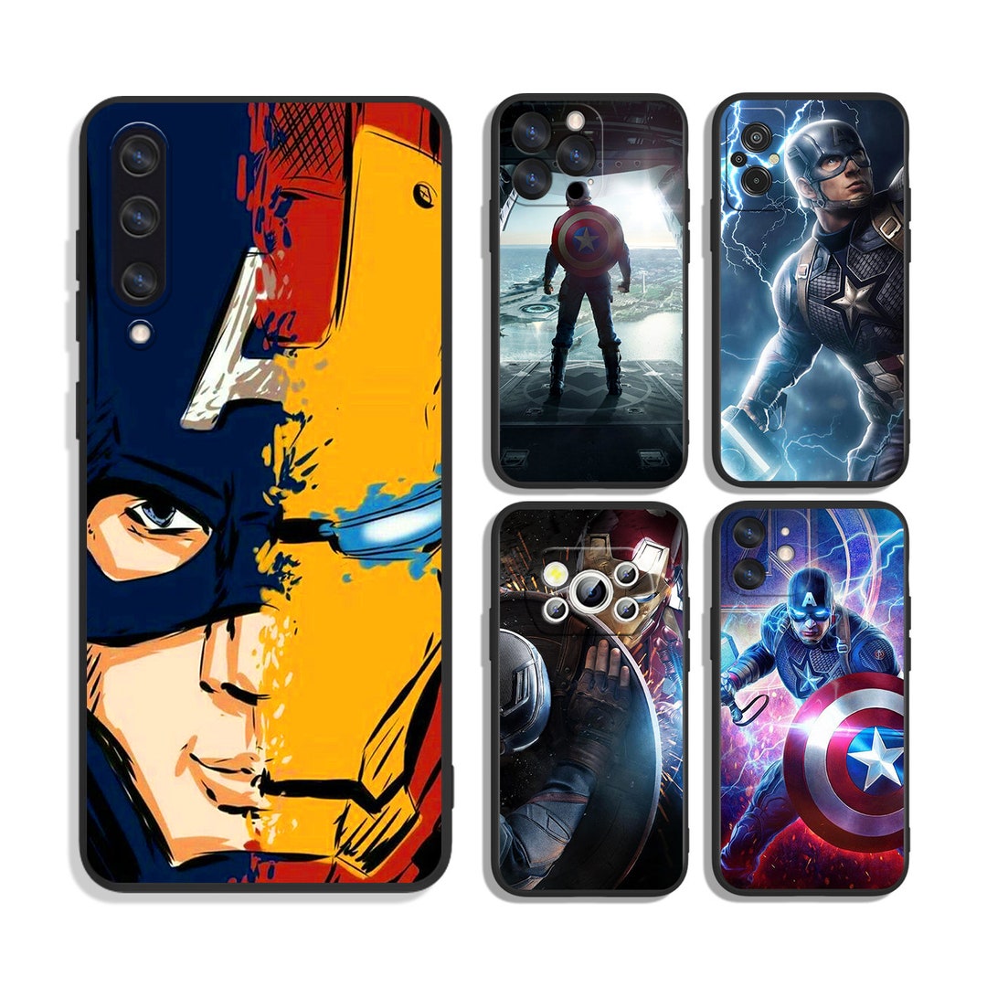 Captain America Protective Cases for iPhone & Samsung S24 S23 S22 S21 ...