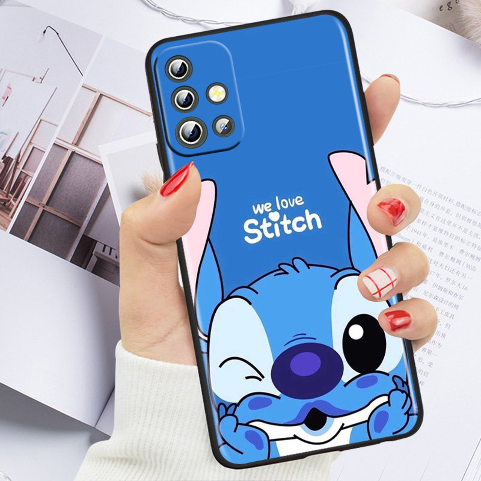 Stitch Beautiful Protective Cases for iPhone & Samsung S24 S23 S22 S21 ...