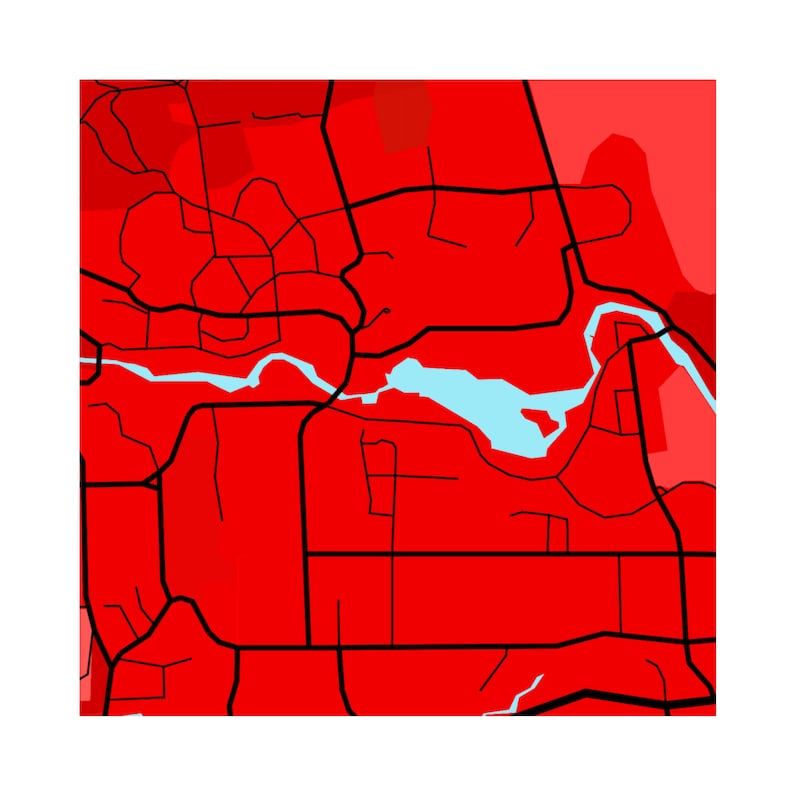 Cornell University Map Prints Red and Brown 4 Cornell, Ithaca NY Map ...