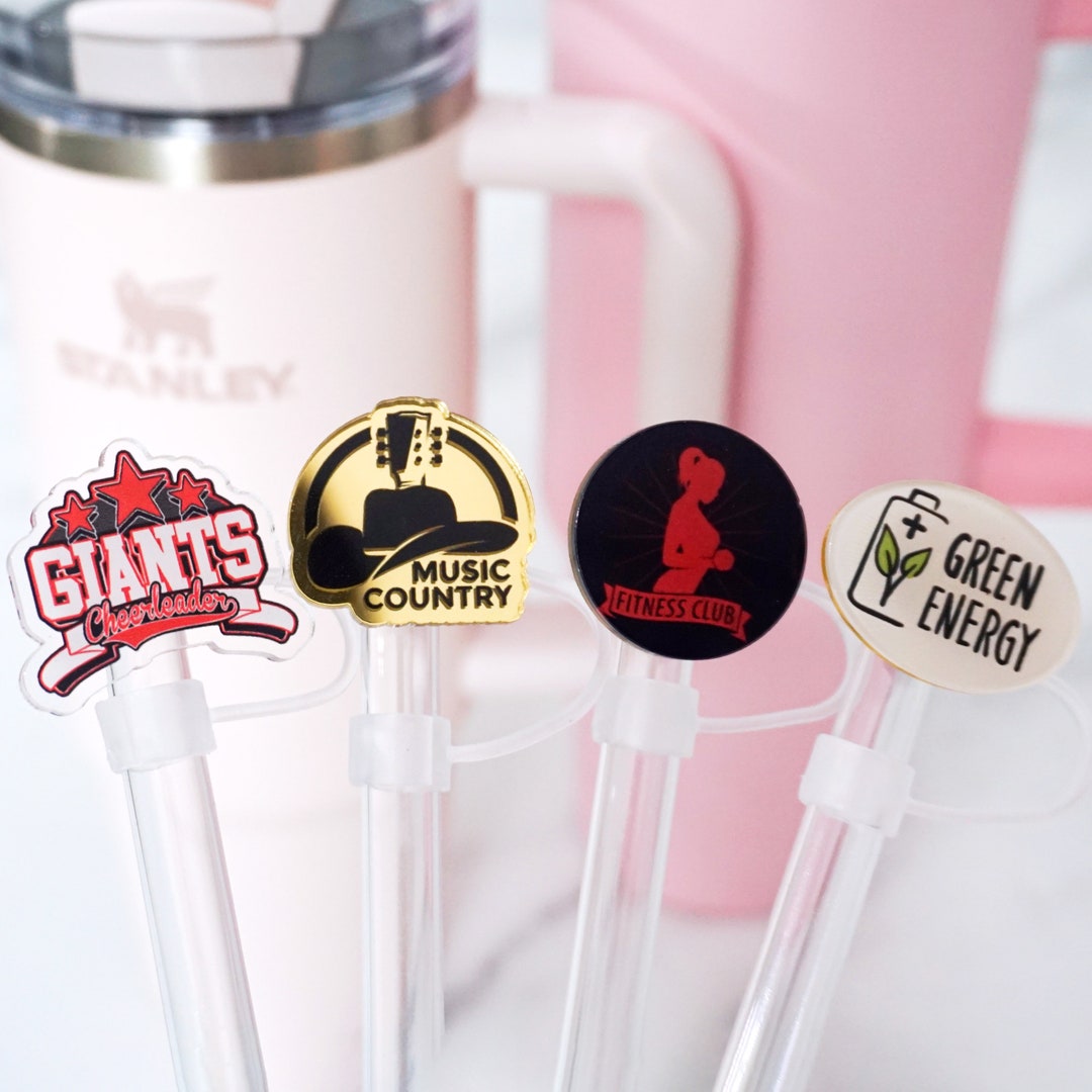 Custom Logo Stanley Cover，full Color Logo on Straw Top,personalized ...