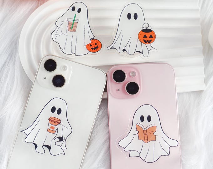 Spooky Ghost Phone Grip Cute Pop-up Phone Holder Ghost Phone Holder ...