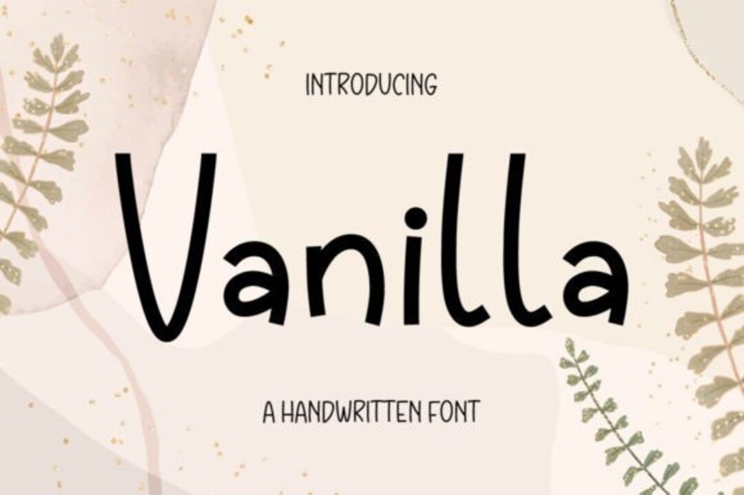 Vanilla Font, Thin Handwritten Font, Cricut Font, Casual Font, Modern Font, Crafter Font ...