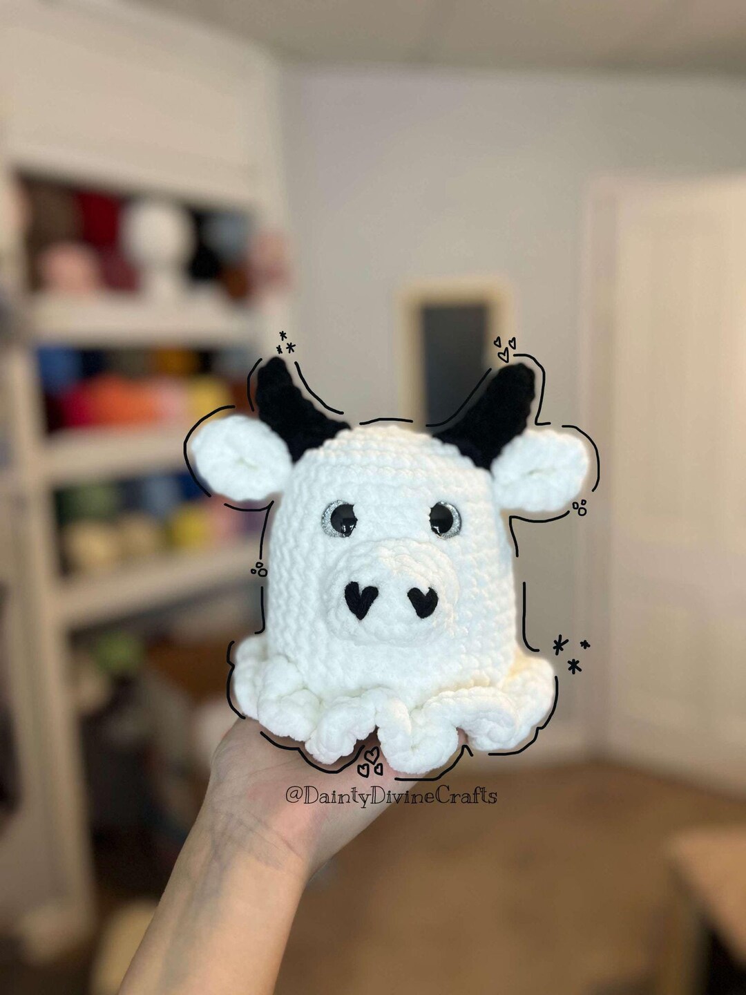 Cow Ghost PDF Pattern - Etsy
