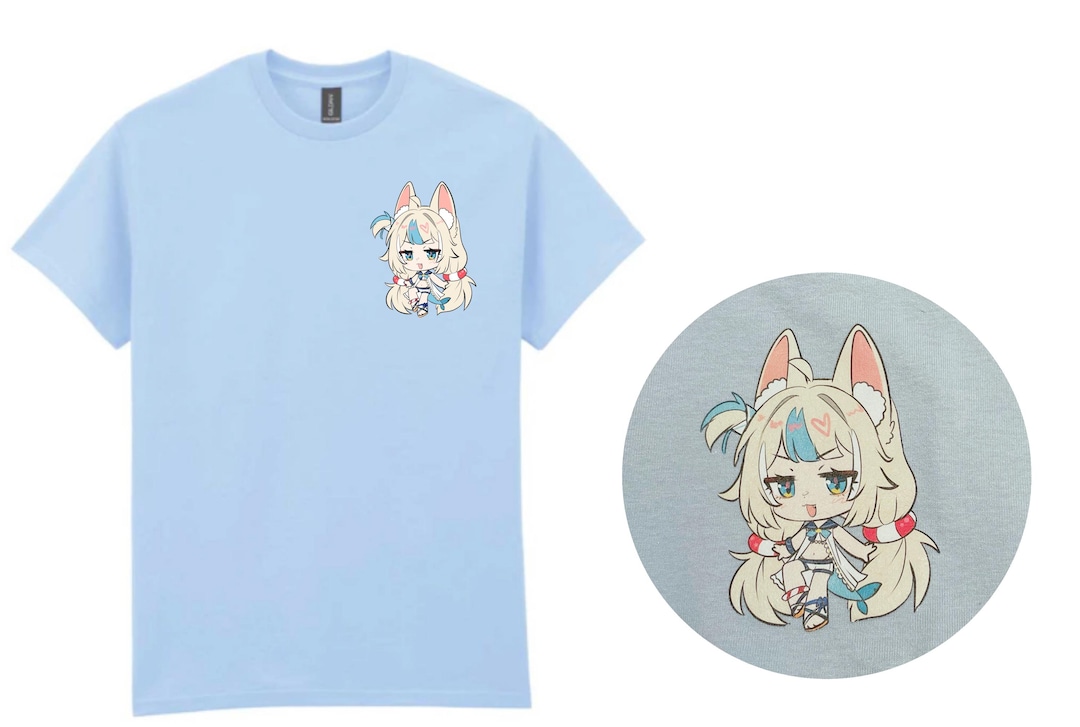 Sameko Saba T-shirt Chibi Vtuber - Etsy