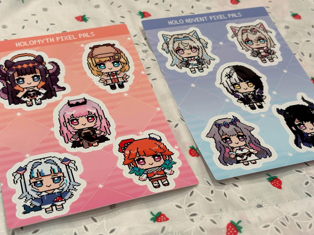 Hololive EN Sticker Sheet Advent or Myth - Etsy UK