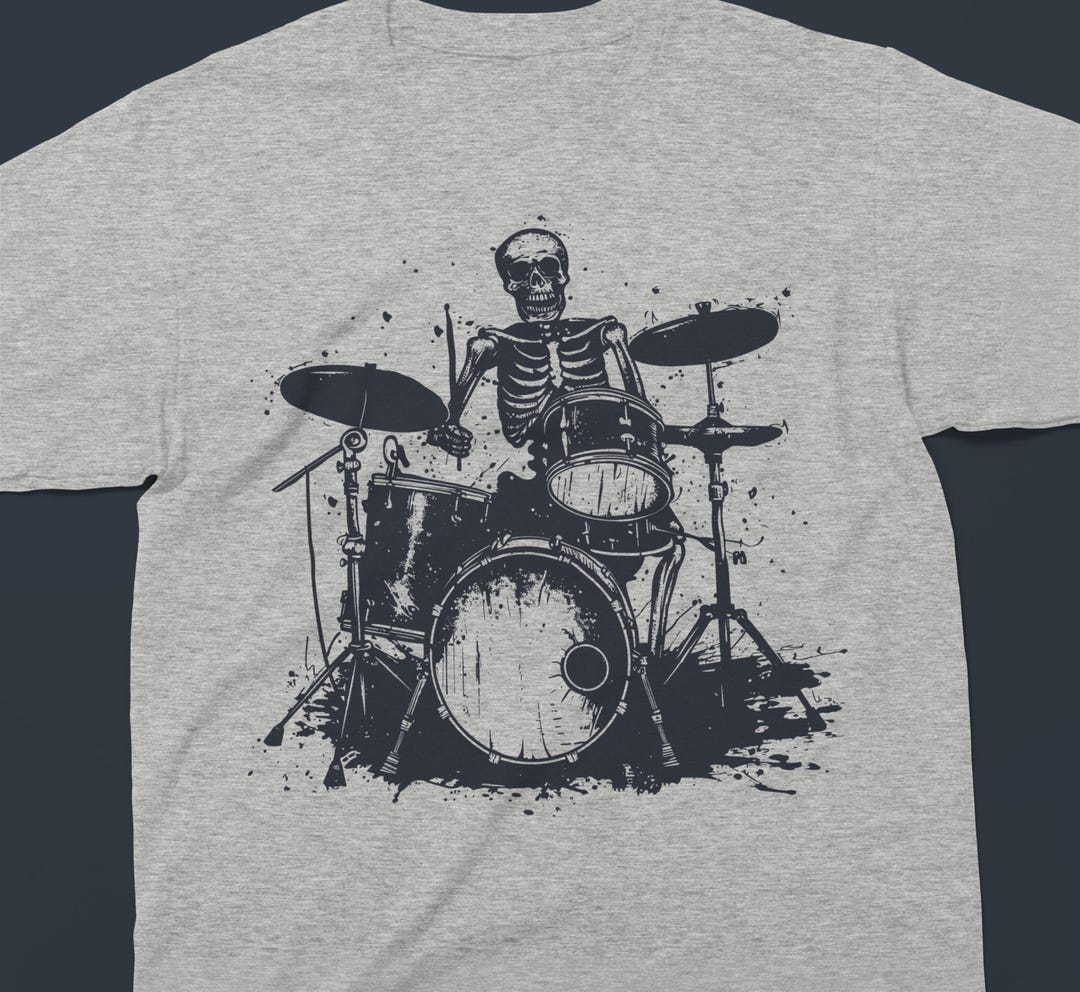 Skeleton Drummer Rock N Roll Band Musician Gift - Etsy