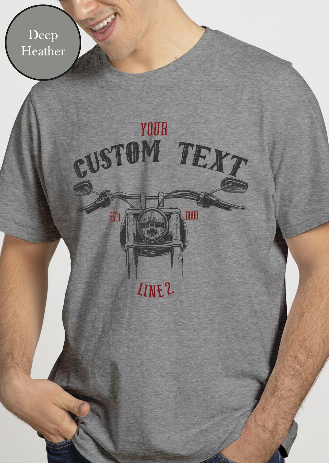 Custom Motorcycle Badge Personalized Biker Shirt - Etsy