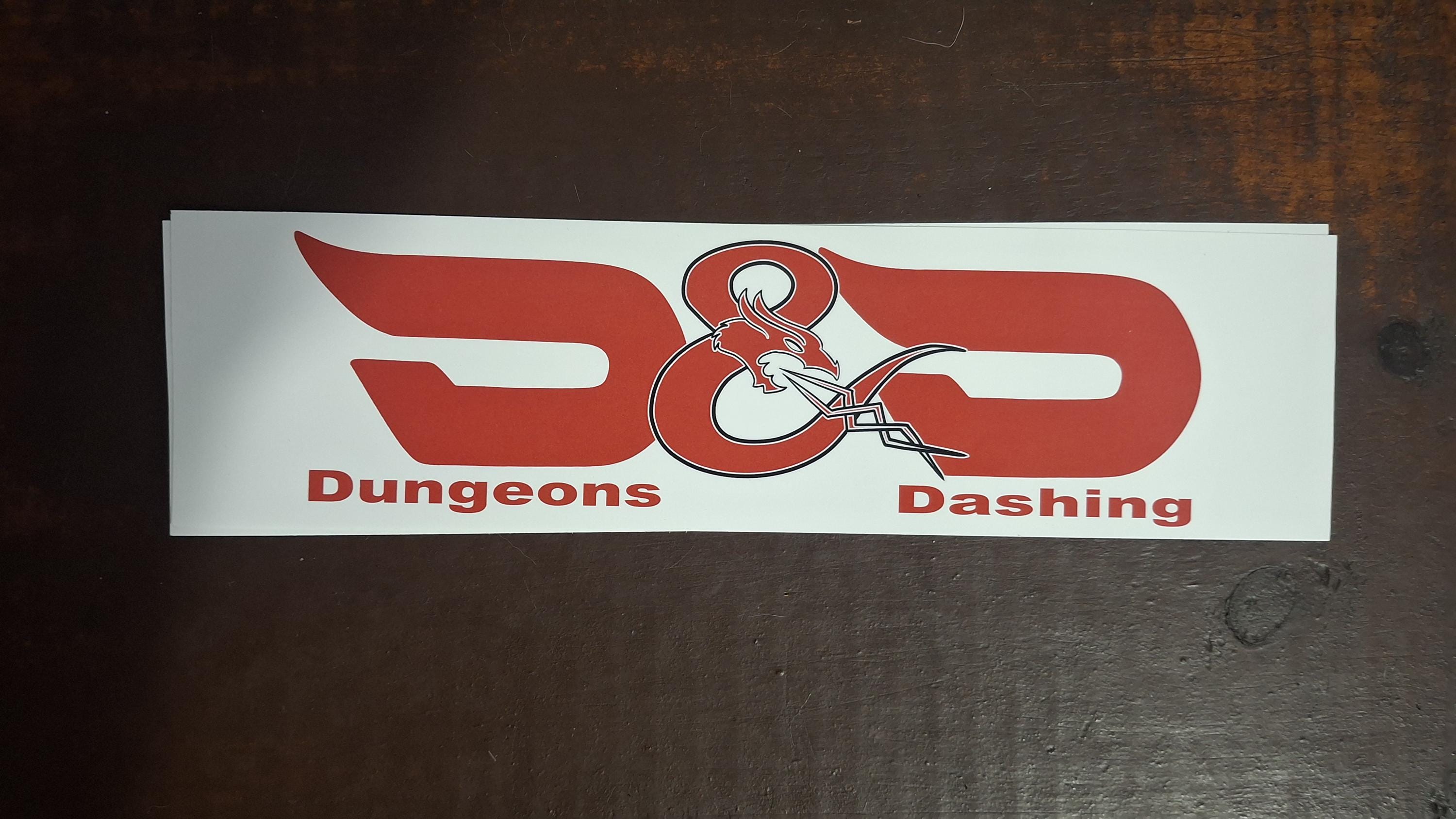 Dungeons and Dashing Bumper/window Sticker - Etsy