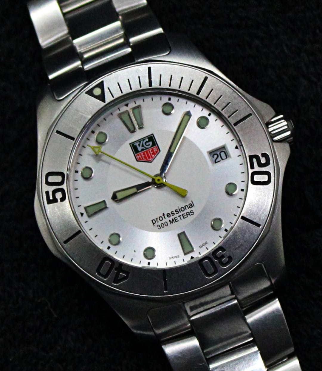 Vintage Tag Heuer Aquaracer 300M Watch WAB1111 - Classic Silver Dial - Etsy