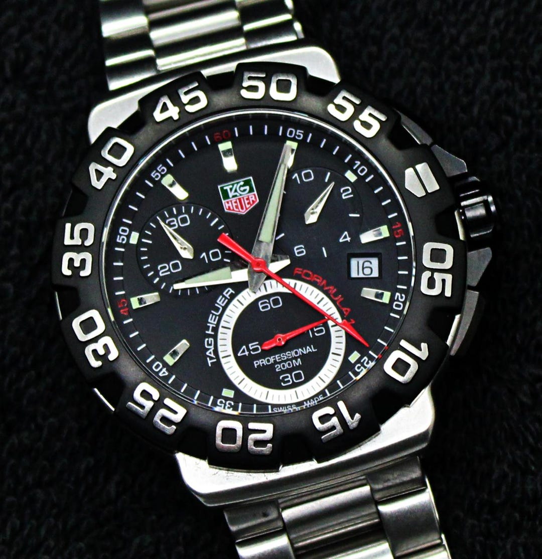 TAG Heuer Formula 1 Chronograph Quartz Ref.cah1110 Professional Swiss ...