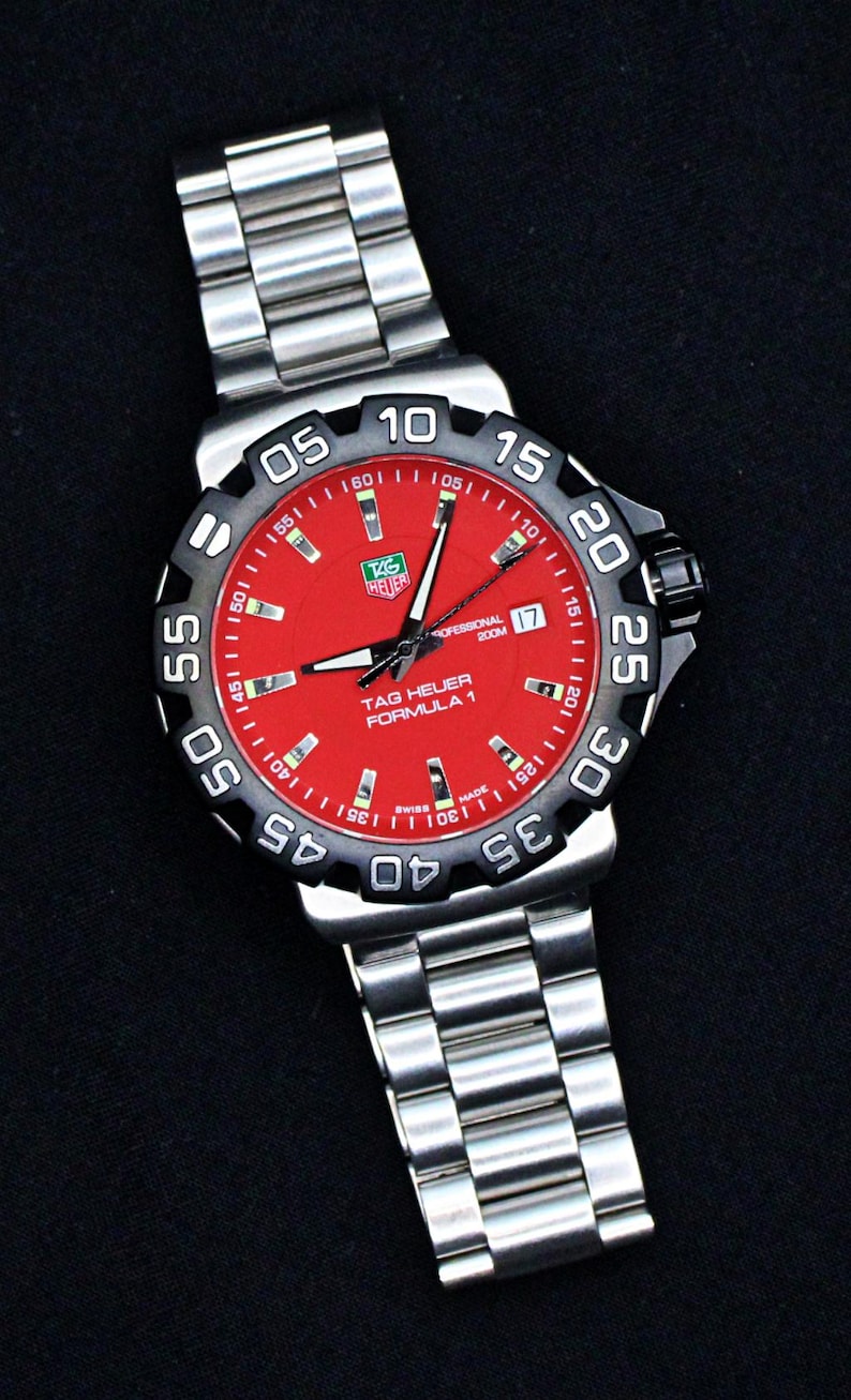 TAG Heuer Formula 1 Quartz Ref.wah1112 Professional 200m Swiss Red ...