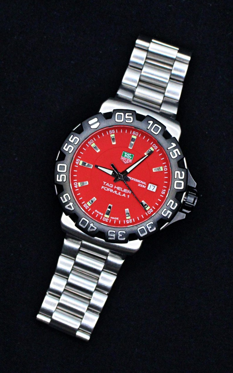 TAG Heuer Formula 1 Quartz Ref.wah1112 Professional 200m Swiss Red ...