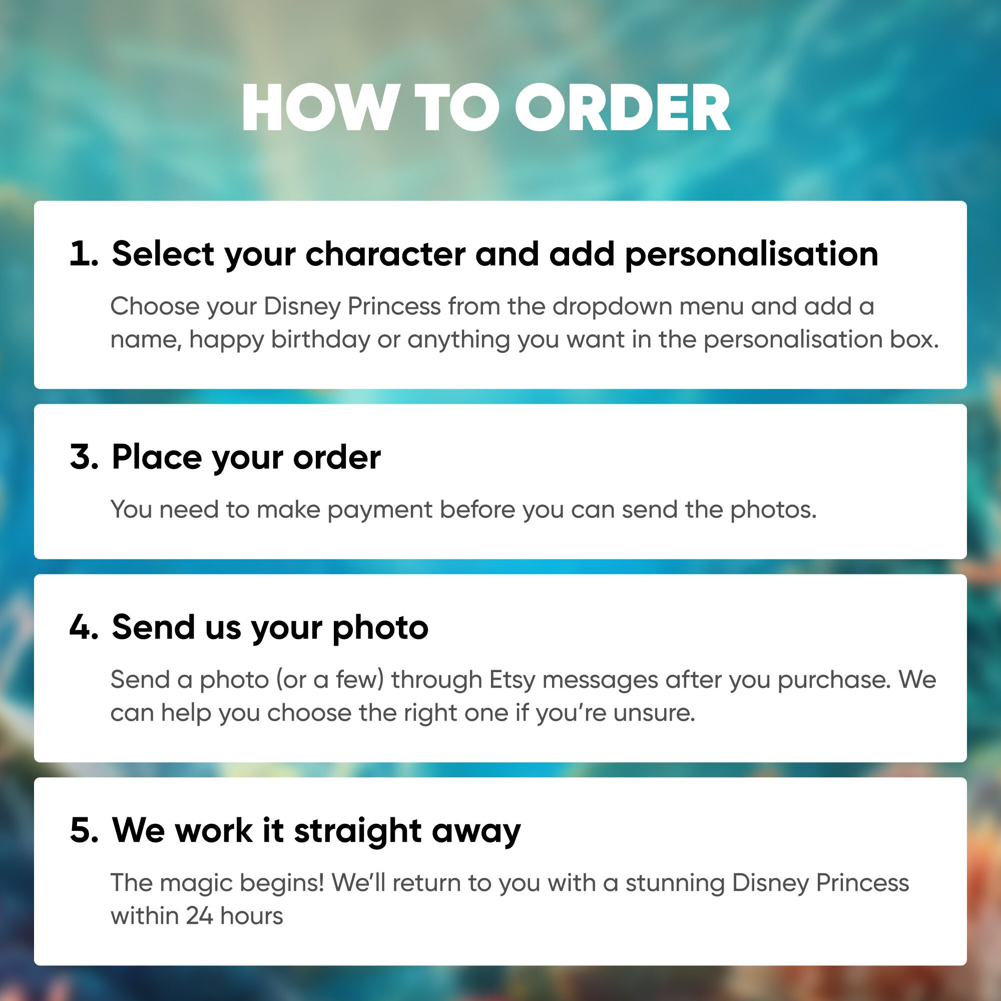 Custom Disney Princess Character | Download Only | Photo-realistic ...