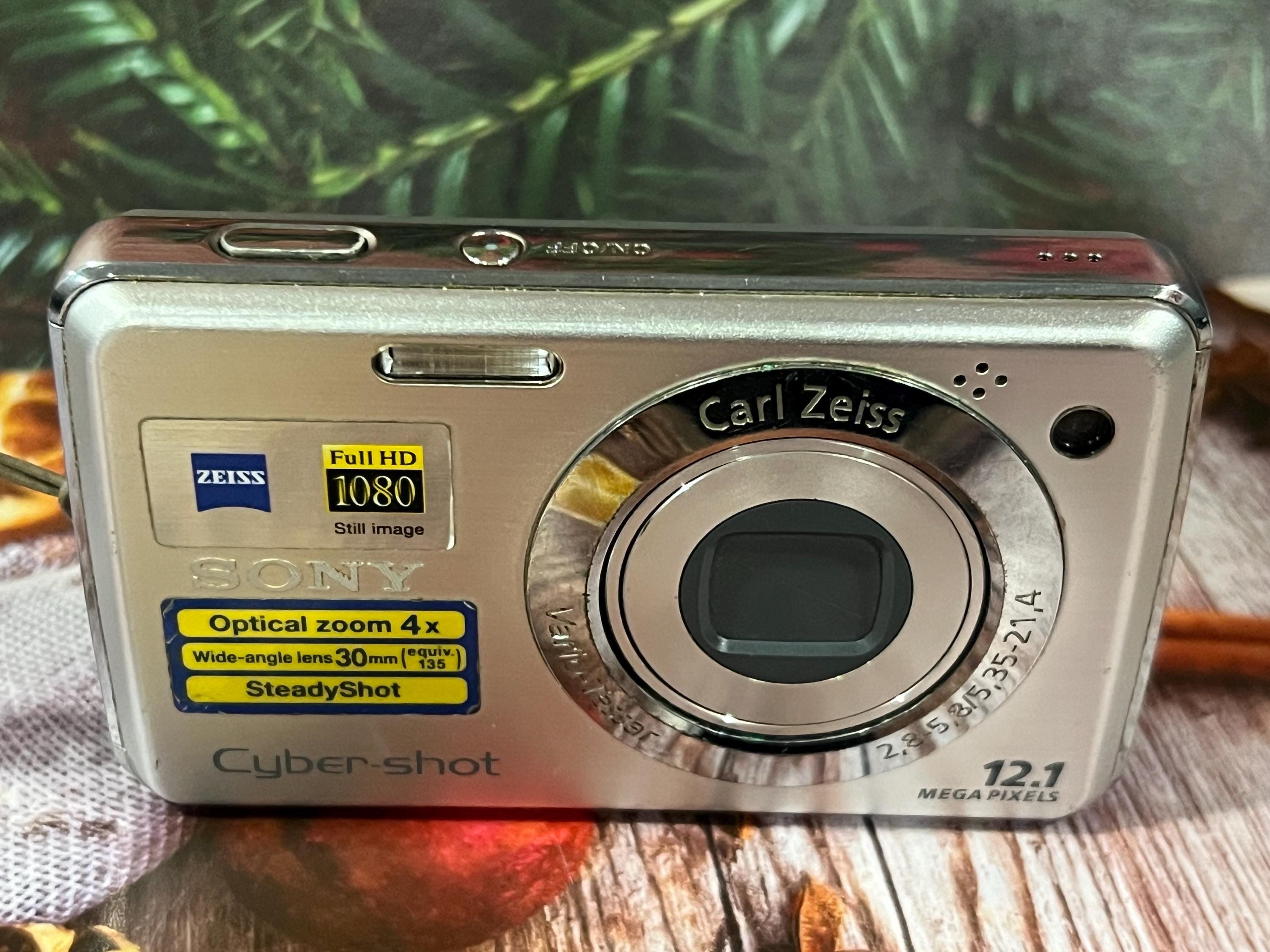 Carl Zeiss Sony Cyber-shot DSC-W210 Digital Camera 12.1MP 4x Zoom ...