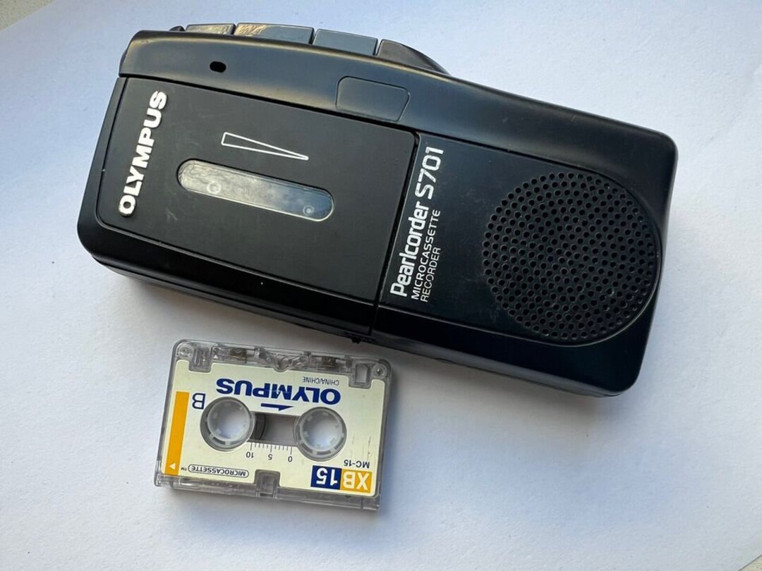 Vintage Microcassette Recorder Working Olympus S701, 2 Speeds, Easy ...