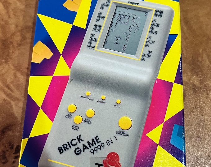 Vintage Rare Talking Brick Game Super Handheld Electronic Brick Game ...