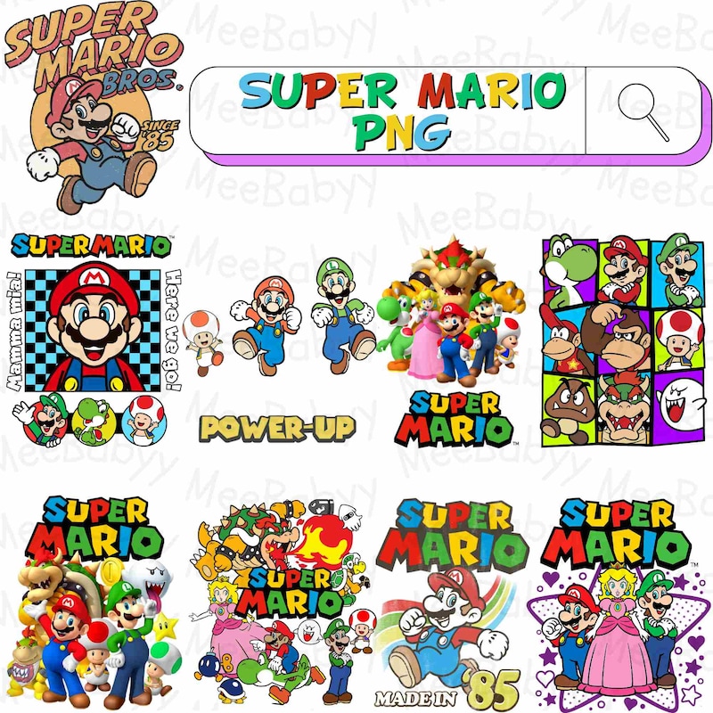 Mario Bros Svg - Etsy