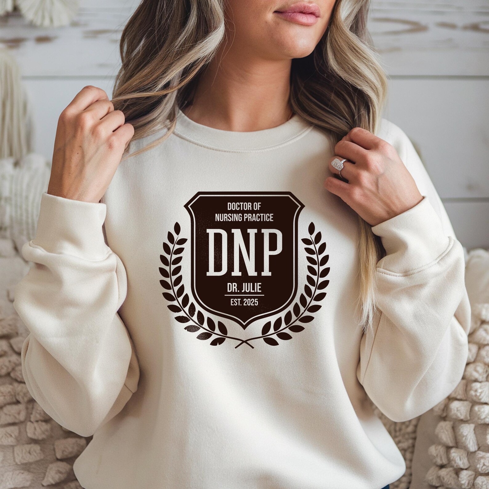 DNP Sweatshirt, Personalized Doctor of Nursing Practice Sweatshirt, DNP ...
