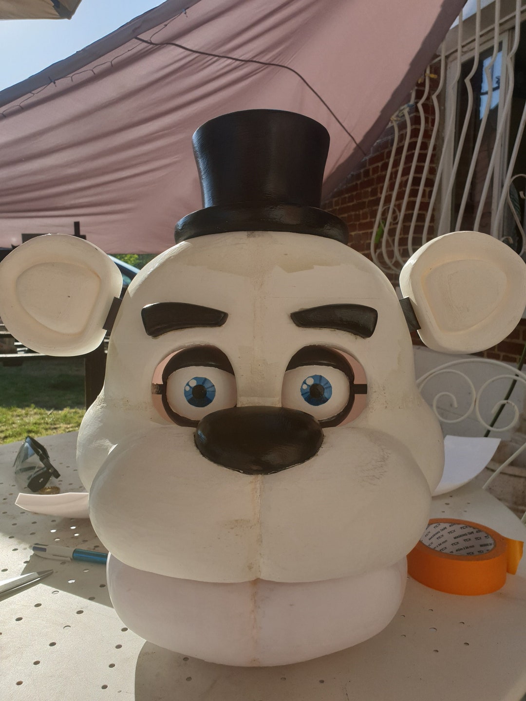 Freddy Fazbear Blank Cosplay Head - Etsy