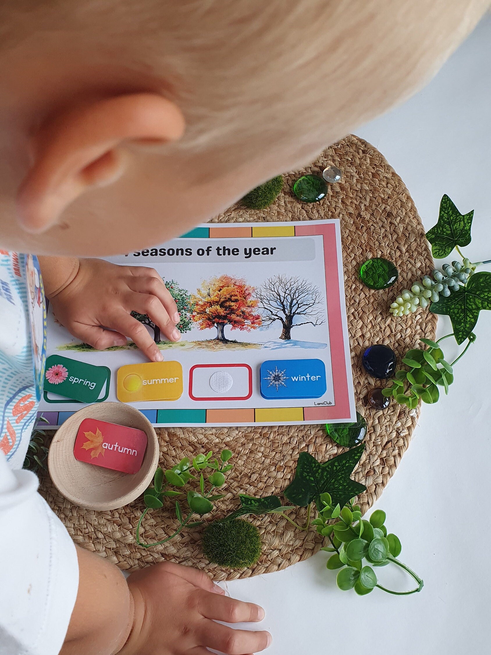 4 Seasons Matching Game, Montessori Printable Preschool, Morning Time ...