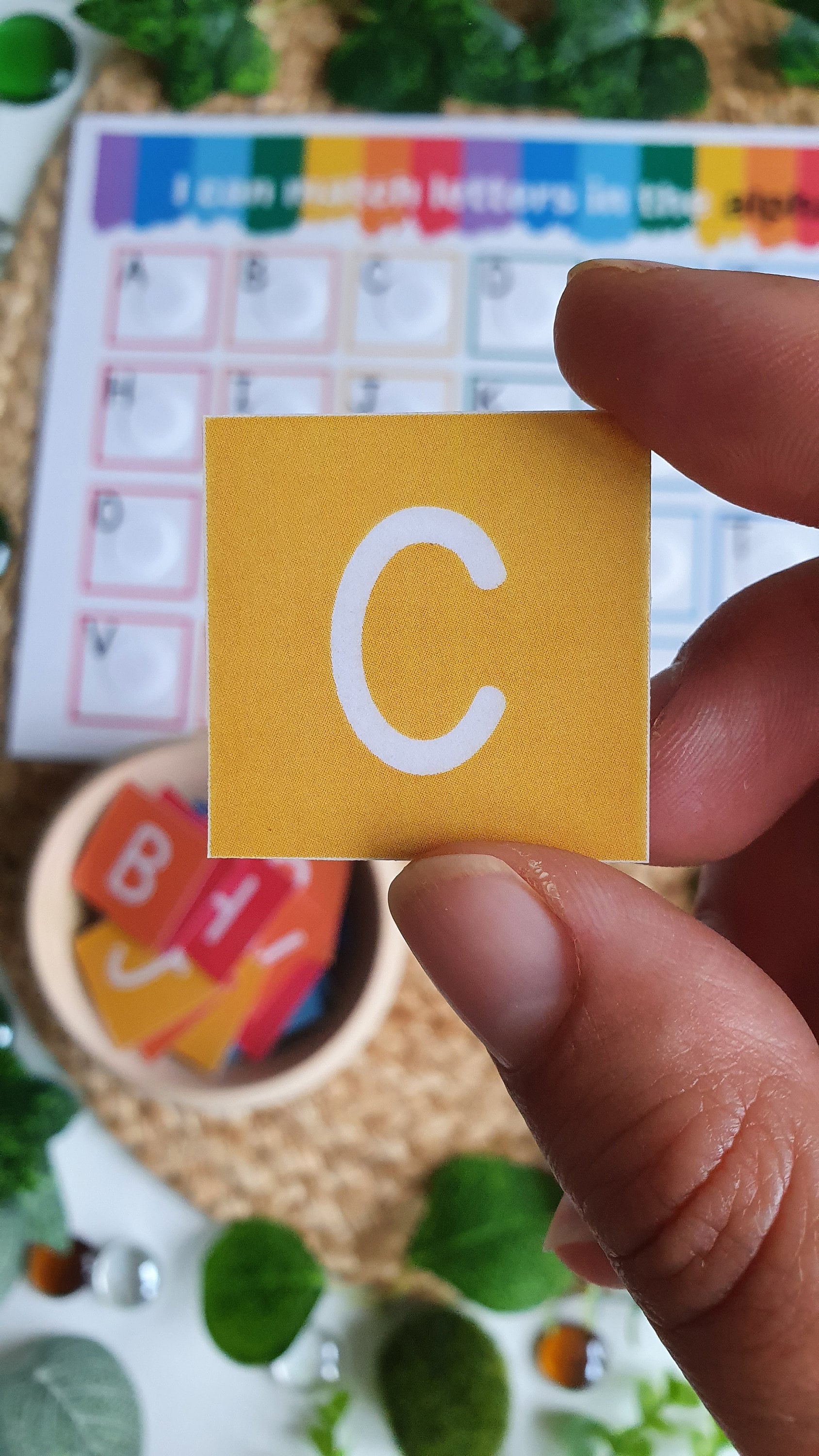 Alphabet Busy Book Printable for Toddlers, Rainbow Matching Puzzle ...