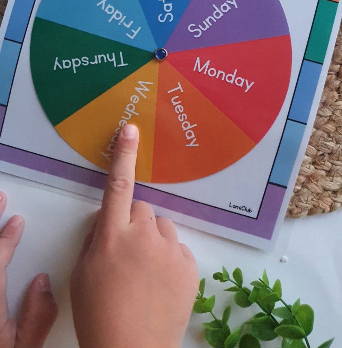 Wheel 7 Days of the Week & Tracing Worksheet, Toddler Activities ...