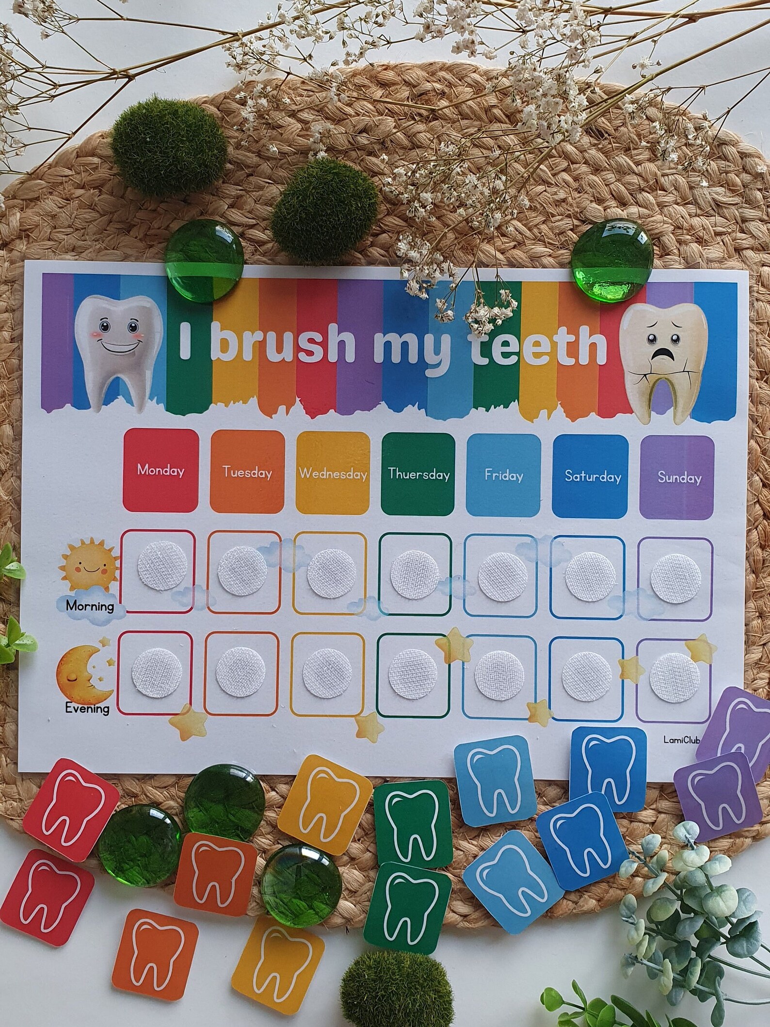 Tooth Brushing Chart, Brushing Checklist, Toddler Brushing, Brush Teeth ...