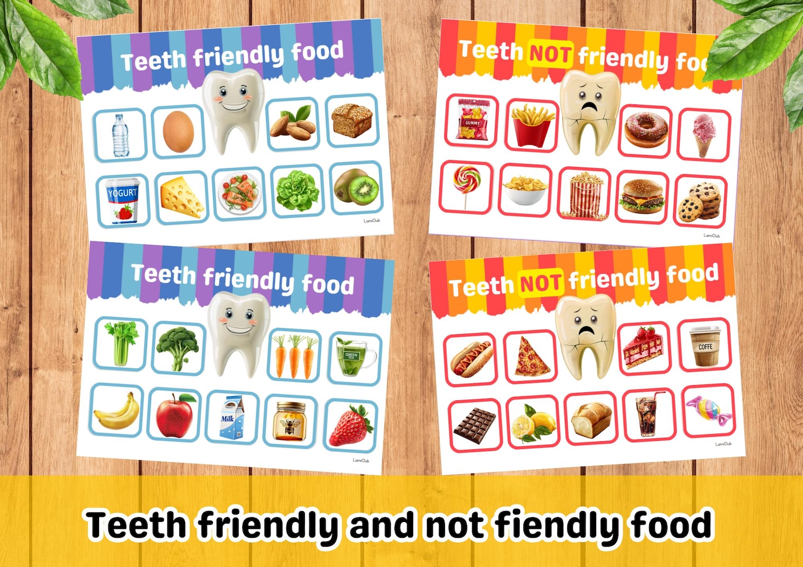 Dental Health Brusching Teeth Game, Sad and Happy Tooth, Sorting ...