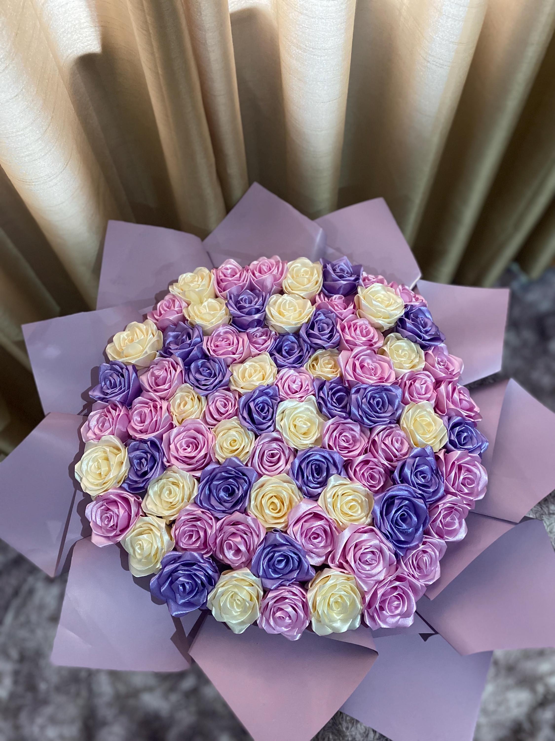 70 Roses Forever Lasting Bouquet - Etsy
