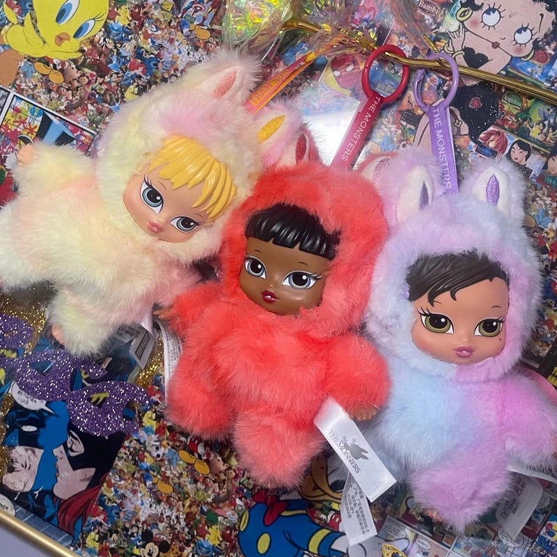Rainbow Labubu Doll - Etsy UK