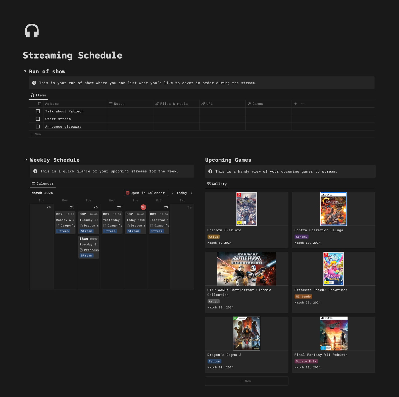 Ultimate Video Game Streamer Notion Template - Etsy