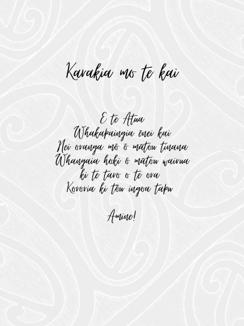 Custom Karakia Request - A3 Size - Etsy
