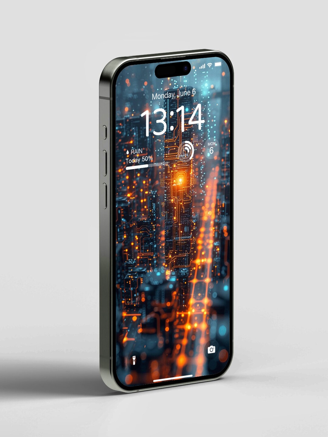 A Futuristic Cityscape Intricately Woven With Integrated Circuits All ...