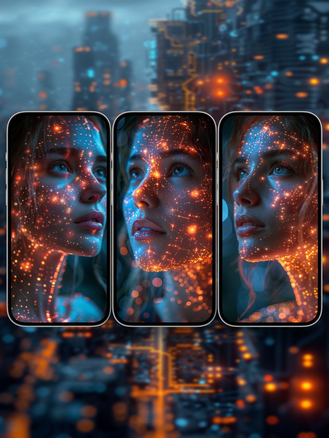 Digital Phone Wallpaper dreamlike Eyes All Smartphones Ios & Android 8k ...