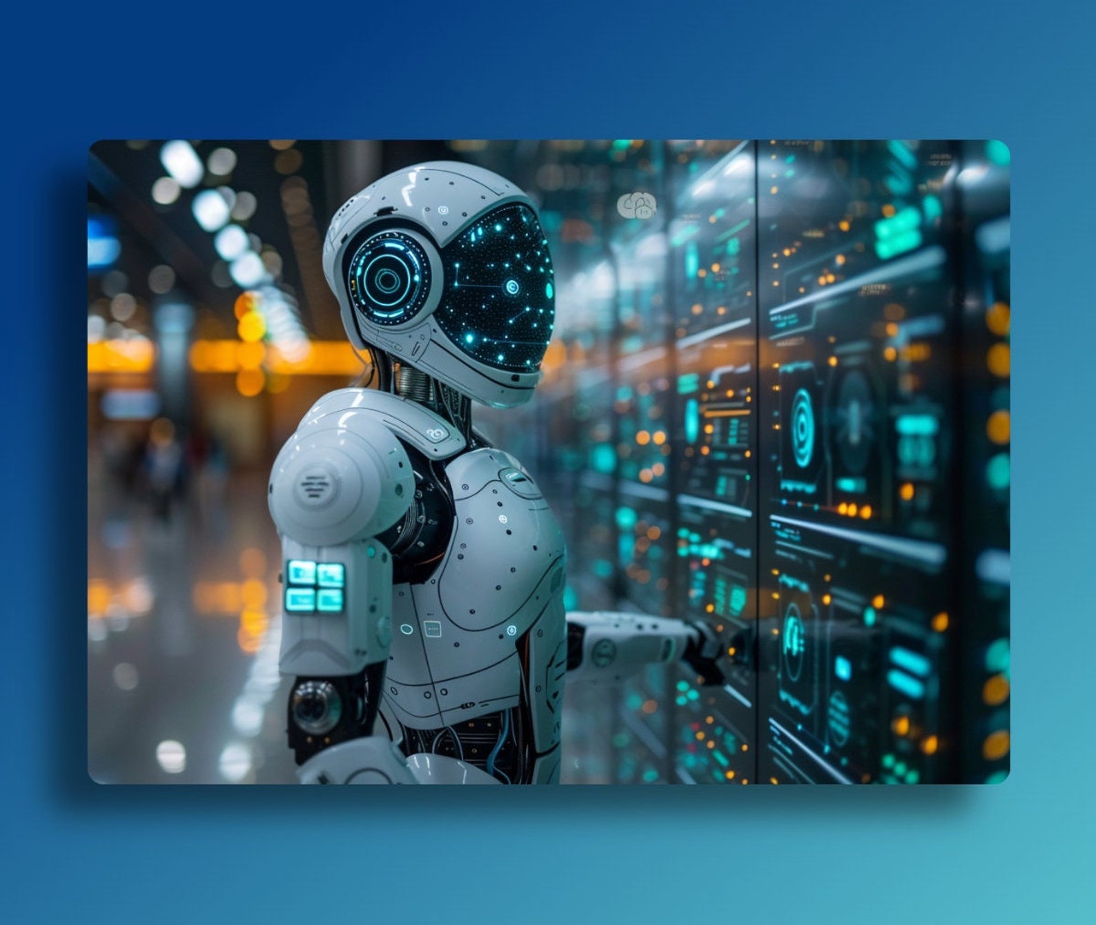 Futuristic Automaton Landscape Digital Wallpape Desktop Background ...