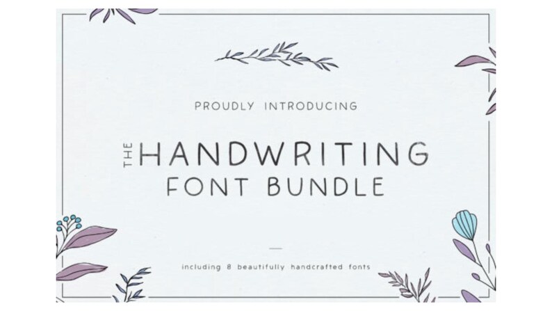 The Handwriting Bundle Font, Handwritten Fonts, Calligraphy Fonts ...