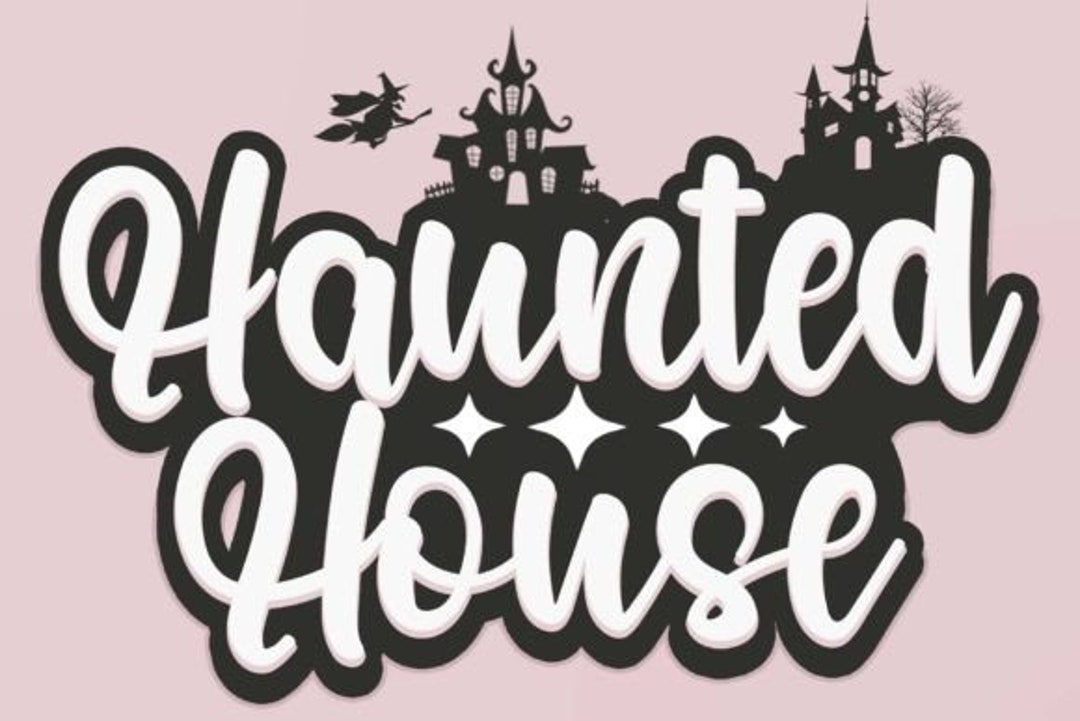 Haunted House Font, Script Font, Handwritten Font, Calligraphy Font ...