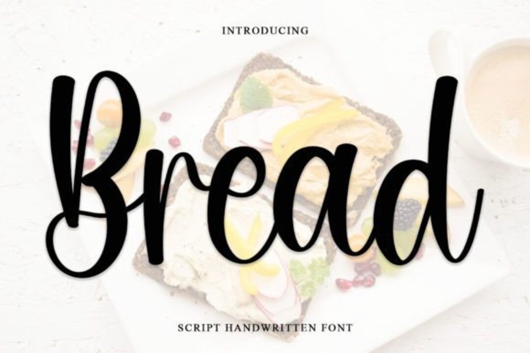 Bread Font, Modern Font, Cricut Font, Casual Font, Display Font ...