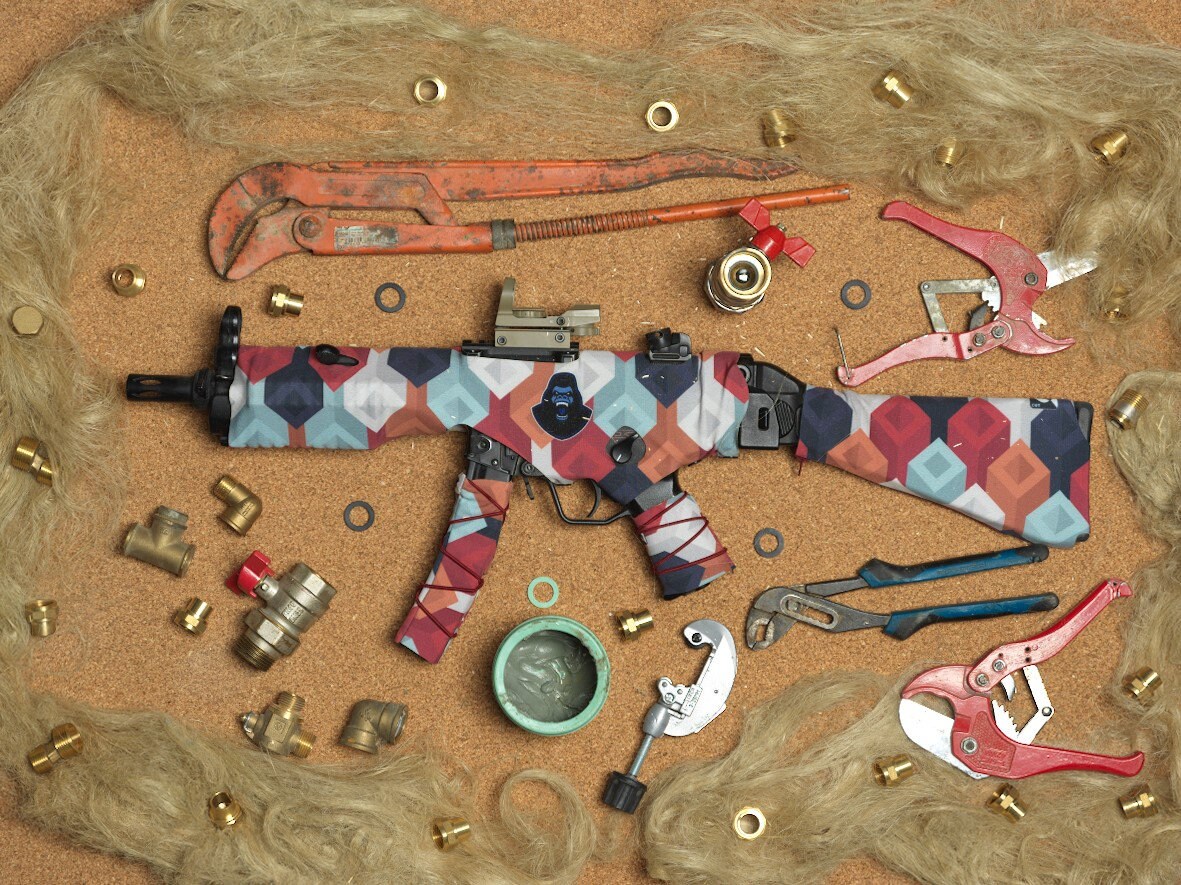 Softshell Wrap for MP5 Airsoft Replica Reusable Skin - Gorilla ...