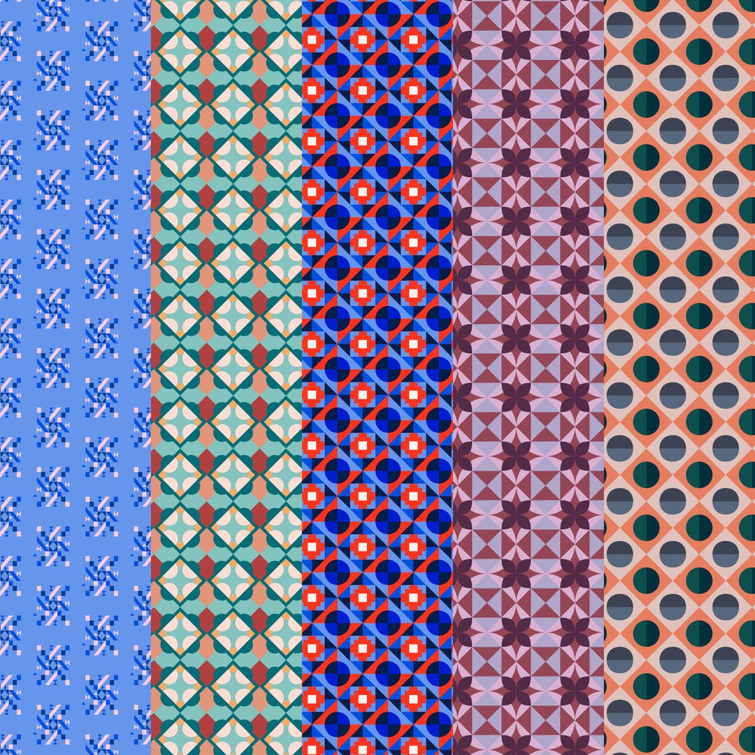 50 Seamless Geometric Pattern Bundle | the Ultimate Geometric Patterns ...