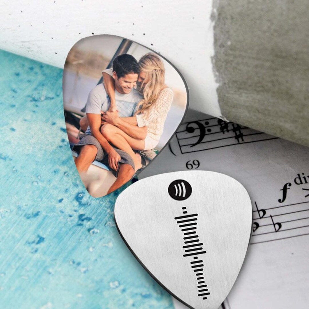 Custom Spotify Code Guitar Pick Photo Guitar Pick 4 Color - Etsy