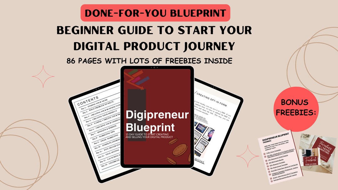 Done-for-you DIGIPRENEUR Blueprint PLR Beginner Guide to Start Your ...