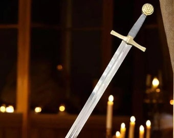 Excalibur Sword 38 Inches Handmade With Leather Cover Replica Sword of ...