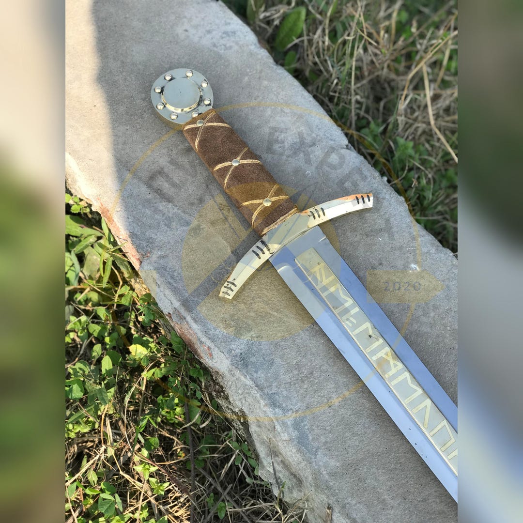 Excalibur Sword 38 Inches Handmade With Leather Cover Replica Sword of ...