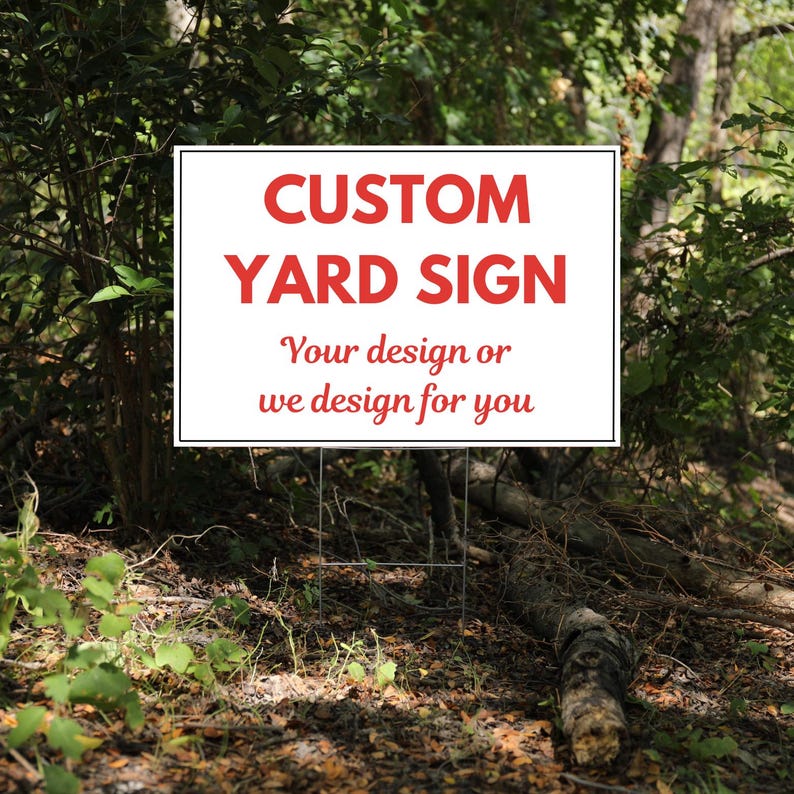 Custom Yard Sign, Personalized Yard Sign, Garden Gift, Outdoor Decor ...