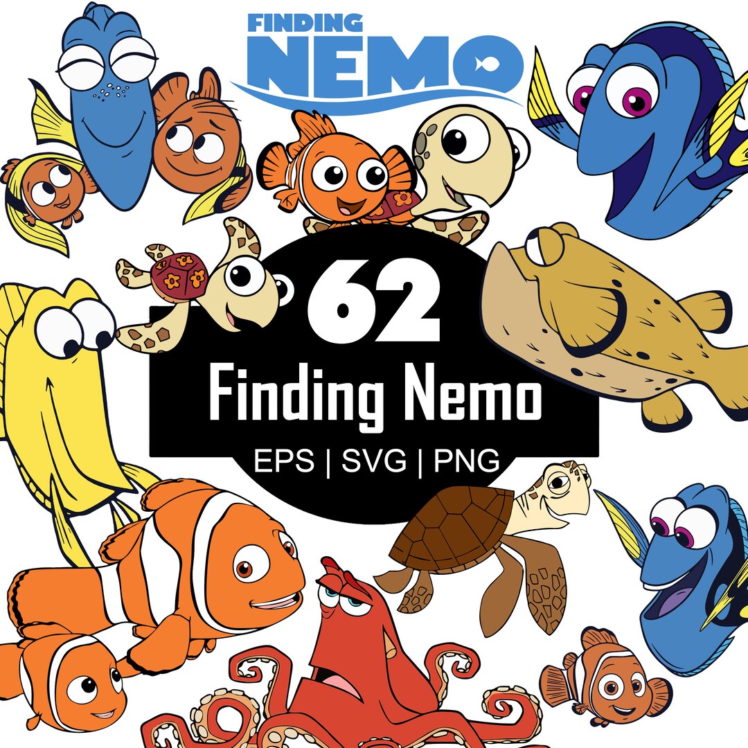 Finding Nemo SVG, Nemo PNG, Nemo Clipart for Cricut, Instant Download ...