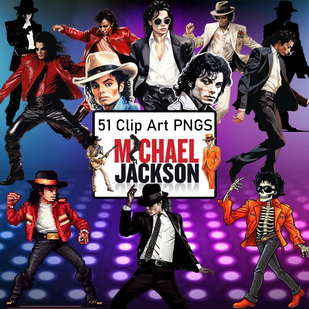 Michael Jackson SVG Bundle Michael Jackson Clipart Mj Svg Mj Png ...
