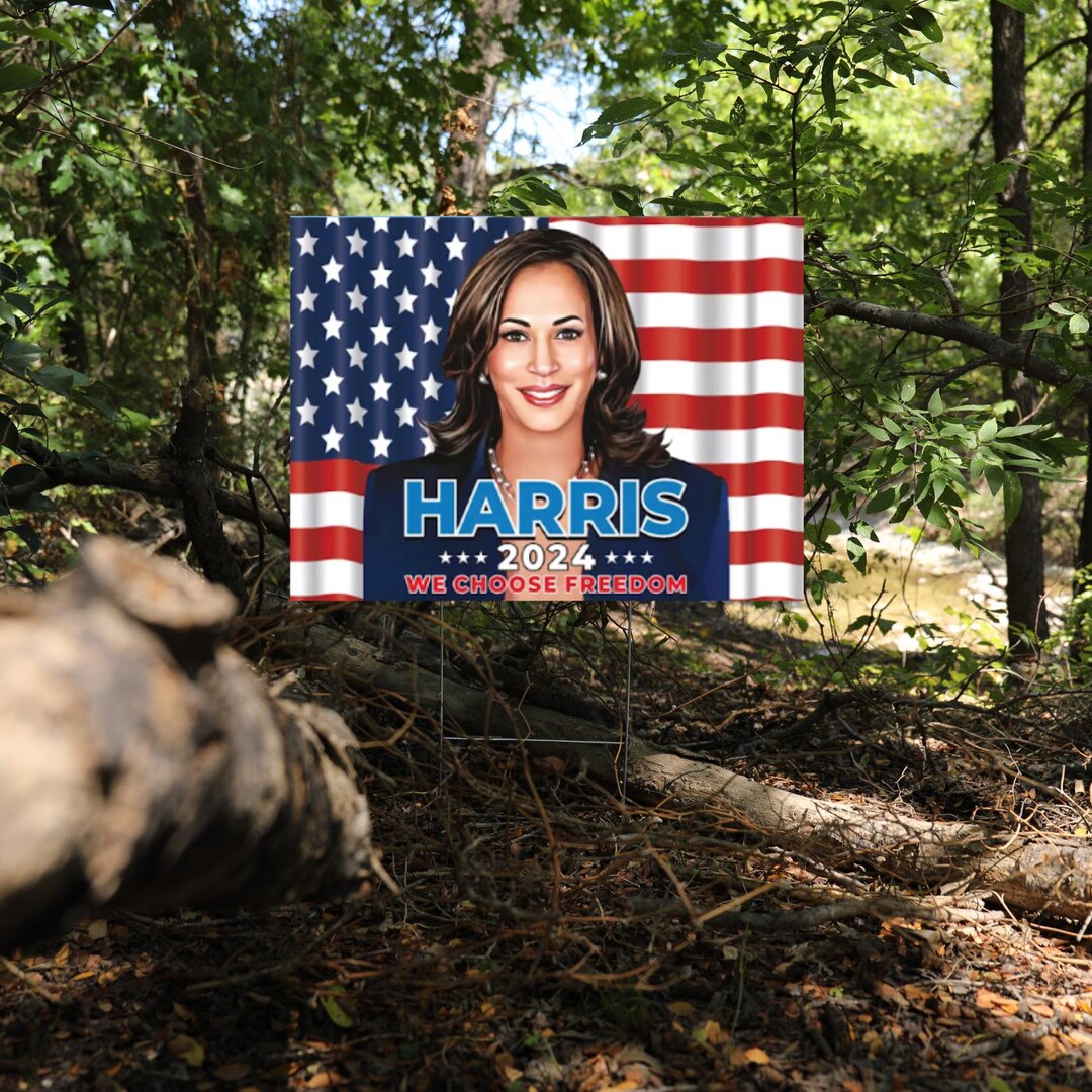 Kamala Harris 2024 Yard Sign Coroplast Harris for President 2024 Lawn ...